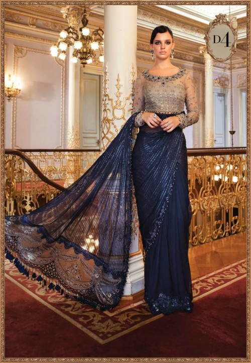 maria b saree with price, Code: C-16118, Saree - 5050.pk
